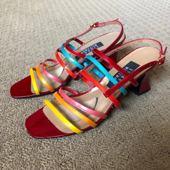 Stuart Weitzman | Shoes | Vintage Stuart Weitzman Strappy Rainbow ...